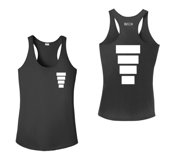 Women's Reflective Tank Top - Block - RUseeN Reflective Apparel