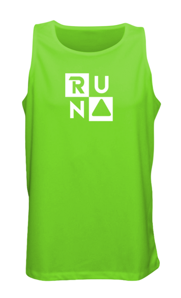 Men's Reflective Tank Top - RUN Squared - RUseeN Reflective Apparel