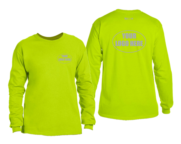 High Visibility Long Sleeve Shirt With Reflective Custom Logo